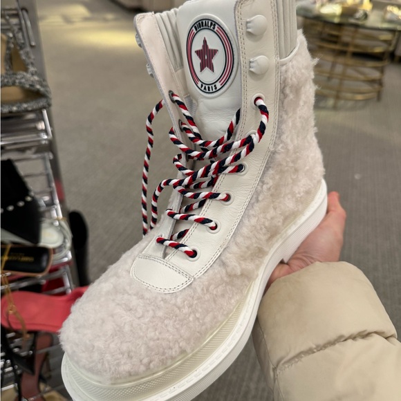 Dior | Shoes | Christian Dior Shearling Sock Boots | Poshmark
